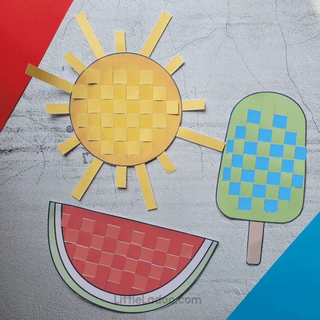 Paper Weaving Crafts for kids {Craft Templates for all}