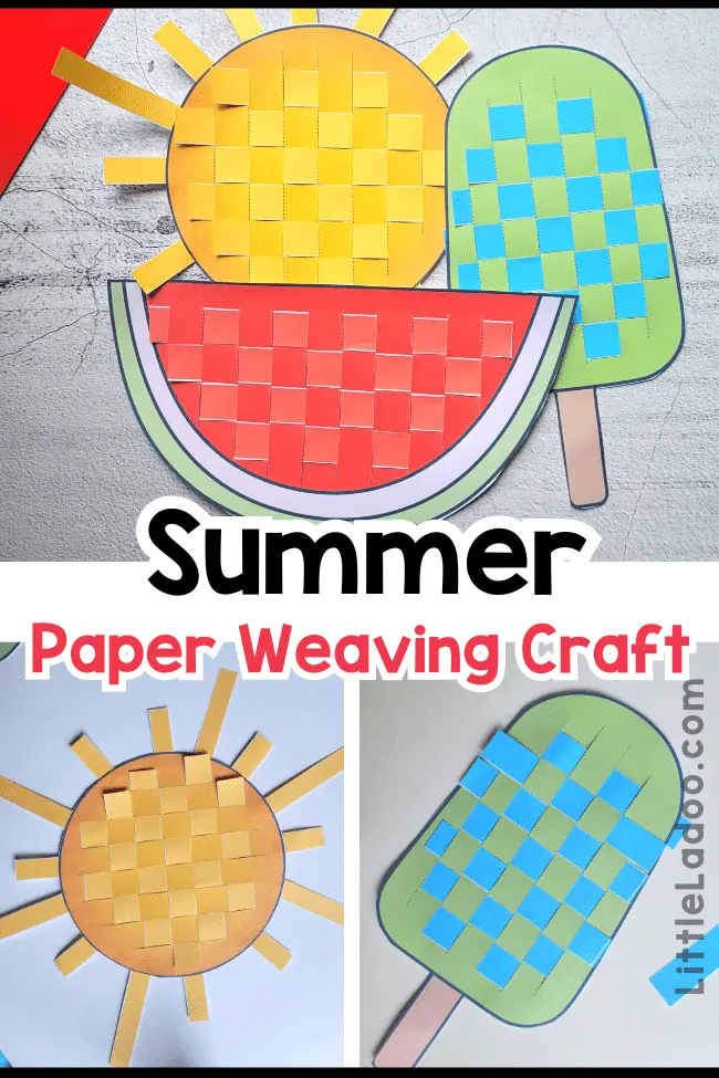 Summer Paper Weaving Crafts - 3 Fun Summer Crafts