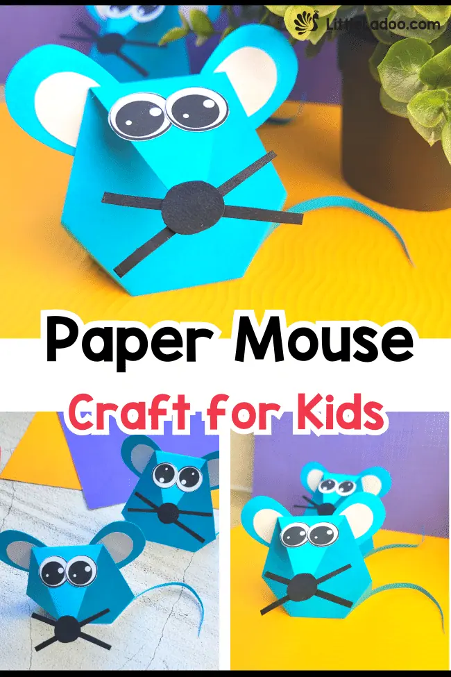 Paper Mouse Craft - Little Ladoo