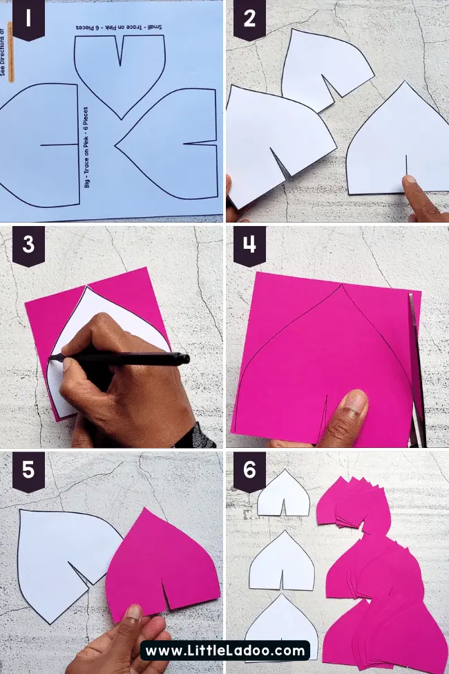 Gaint Paper Lotus Craft {Free Template}