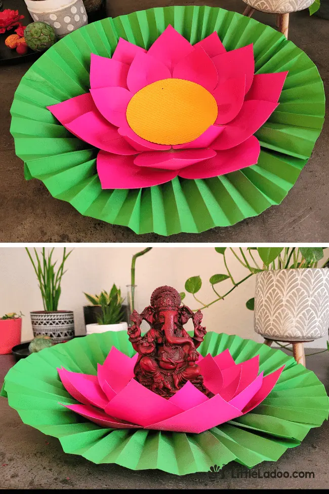 Gaint Paper Lotus Craft {Free Template}