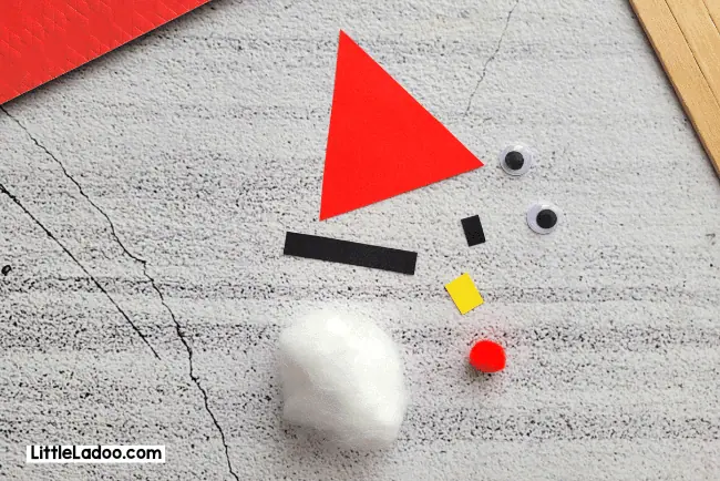 Popsicle Stick Santa Craft