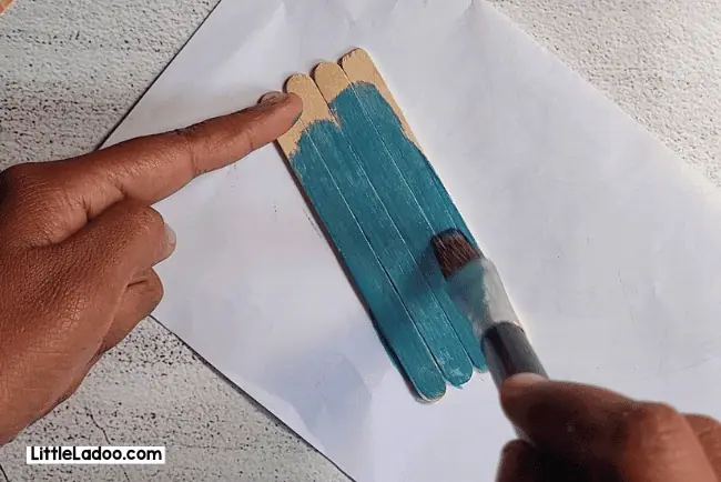 Popsicle Stick Rocket Firework Craft