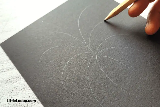 Q-Tip Painted Firework Craft