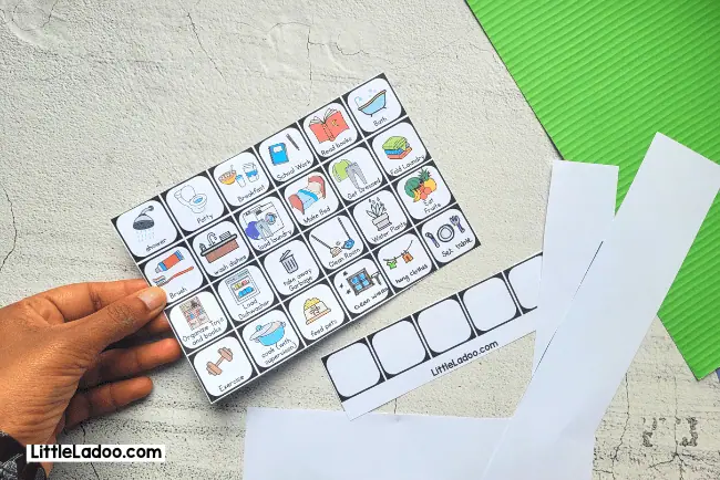 Visual Chore Chart Printable for Kids - {Free Printable}