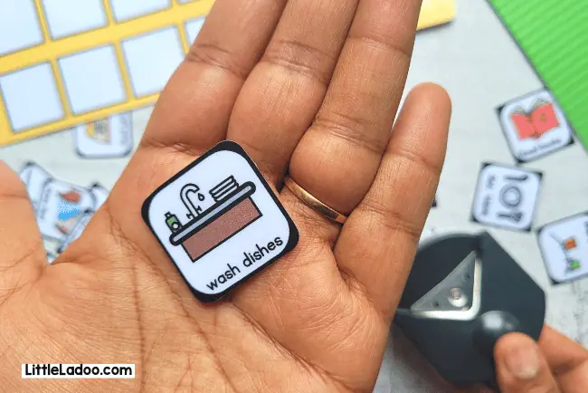 Visual Chore Chart Printable for Kids - {Free Printable}