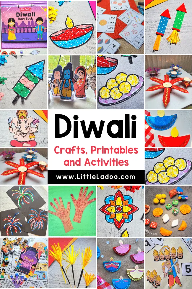 Diwali Crafts, Printables and Activities for Kids - Over 20 Ideas!