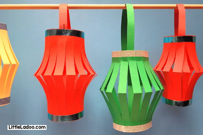 Paper Lantern Craft {Free Template}