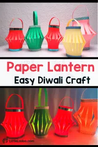 Paper Lantern Craft {Free Template}