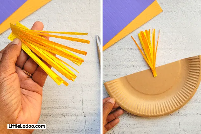 Paper Plate Firework Craft