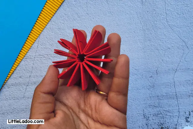3D Paper Diya Craft {Easy to make}