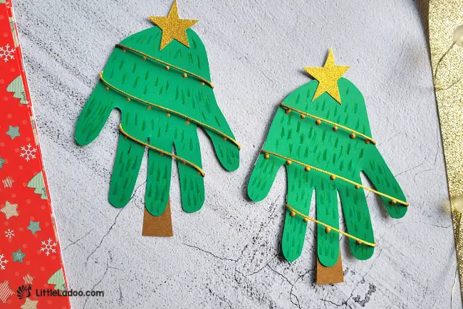 Handprint Christmas Tree Craft
