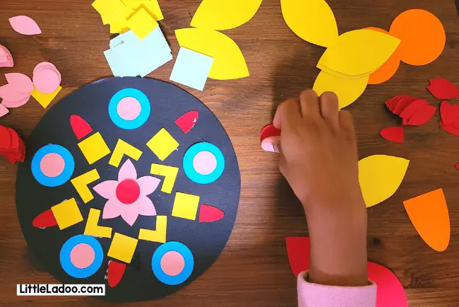 Rangoli Paper Craft {Free Template}