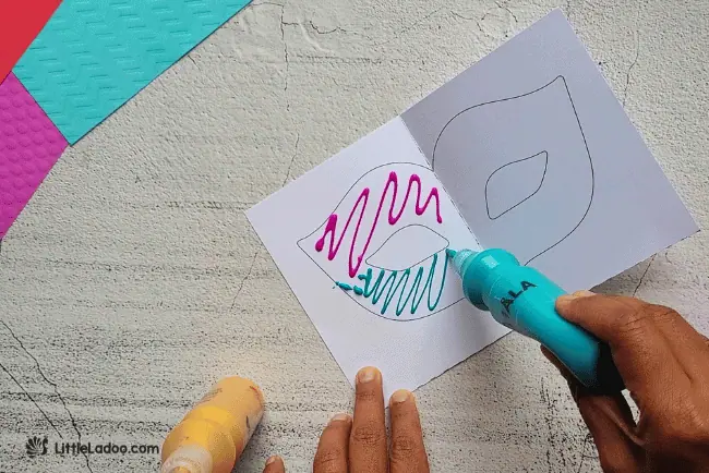 Symmetrical Painted Party Mask {Free Template}