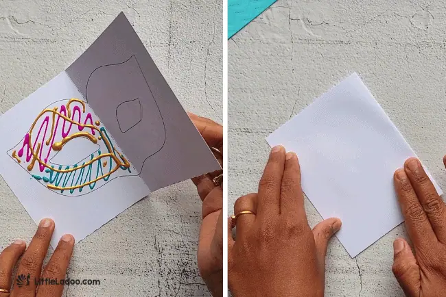 Symmetrical Painted Party Mask {Free Template}