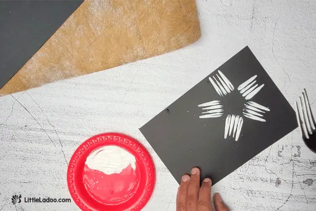 Fork Painted Firework Craft