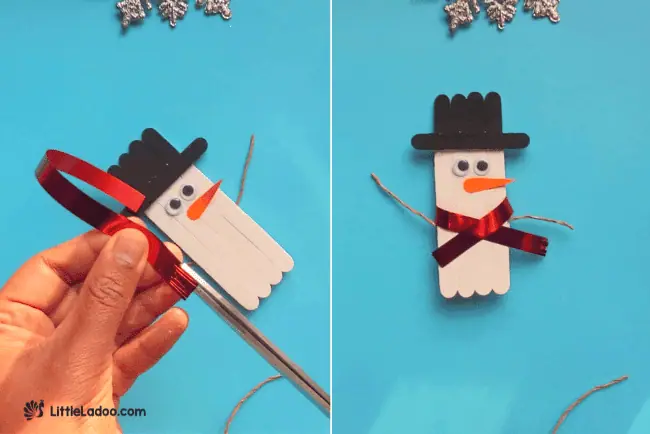 Popsicle Stick Snowman Craft