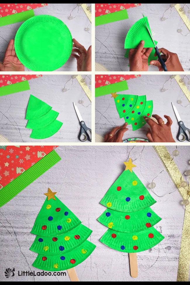 Paper Plate Christmas Tree {Quick and Simple}