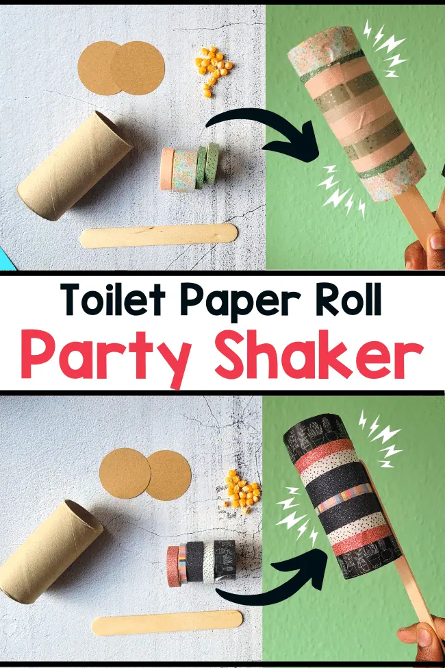 Toilet Paper Roll Party Shaker - Easy DIY Project