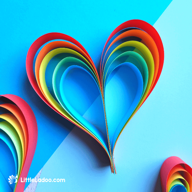 Paper Strip Heart Craft