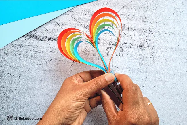 Paper Strip Heart Craft