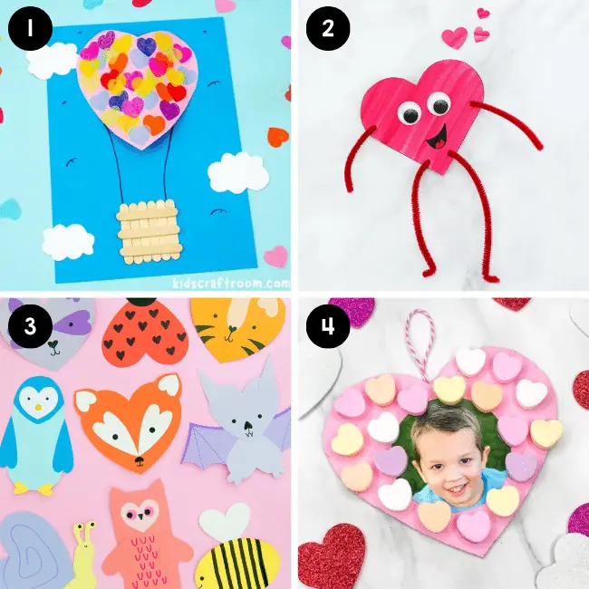 44 Easy Heart Crafts for Kids