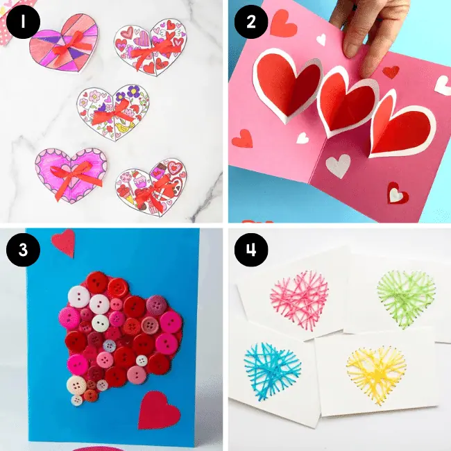 44 Easy Heart Crafts for Kids