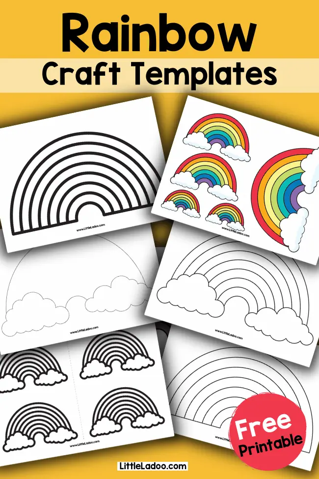 40 Free Printable Rainbow Templates