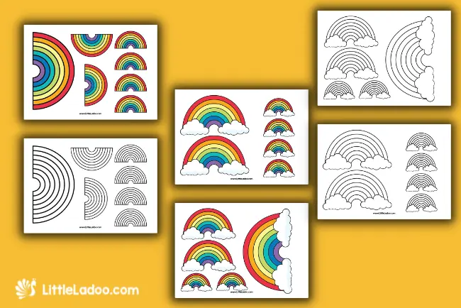 40 Free Printable Rainbow Templates