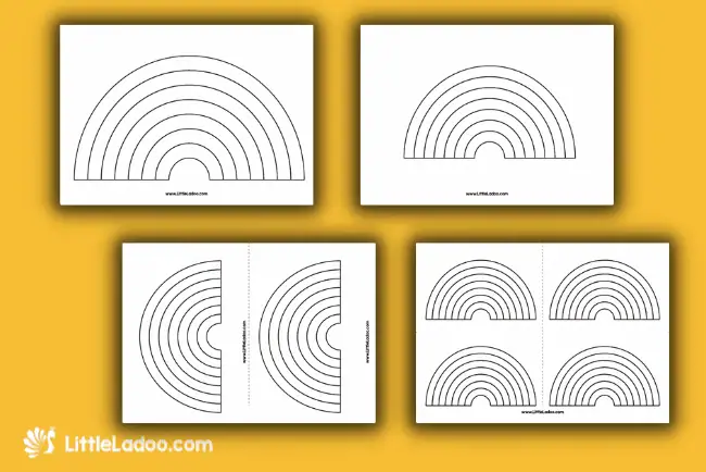 40 Free Printable Rainbow Templates