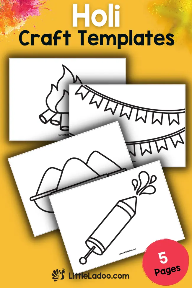 Free Printable Holi Templates