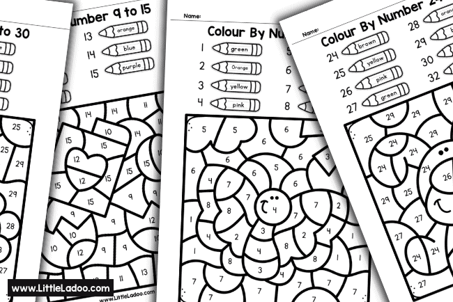 Spring Colour By Number {Free Printable}