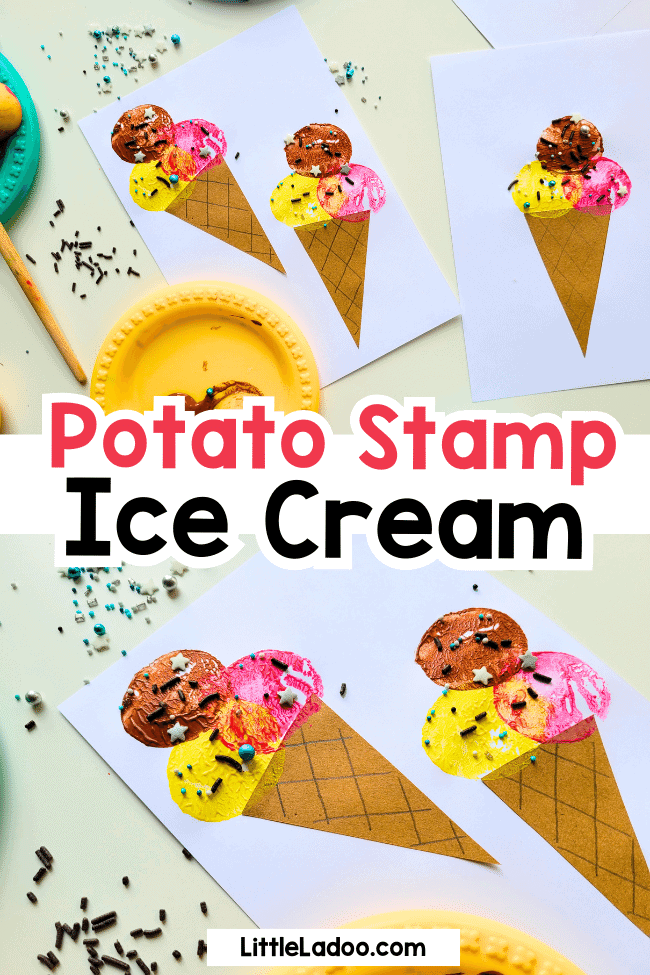 Potato Stamp Ice Cream