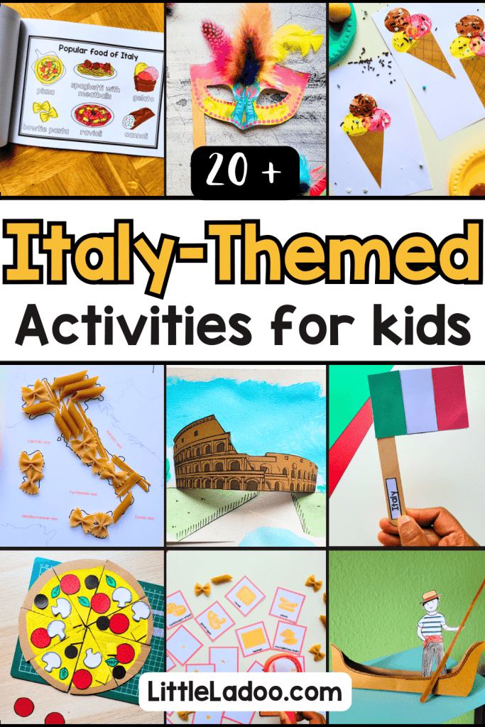 Italy Activities for kids - Crafts and Printables