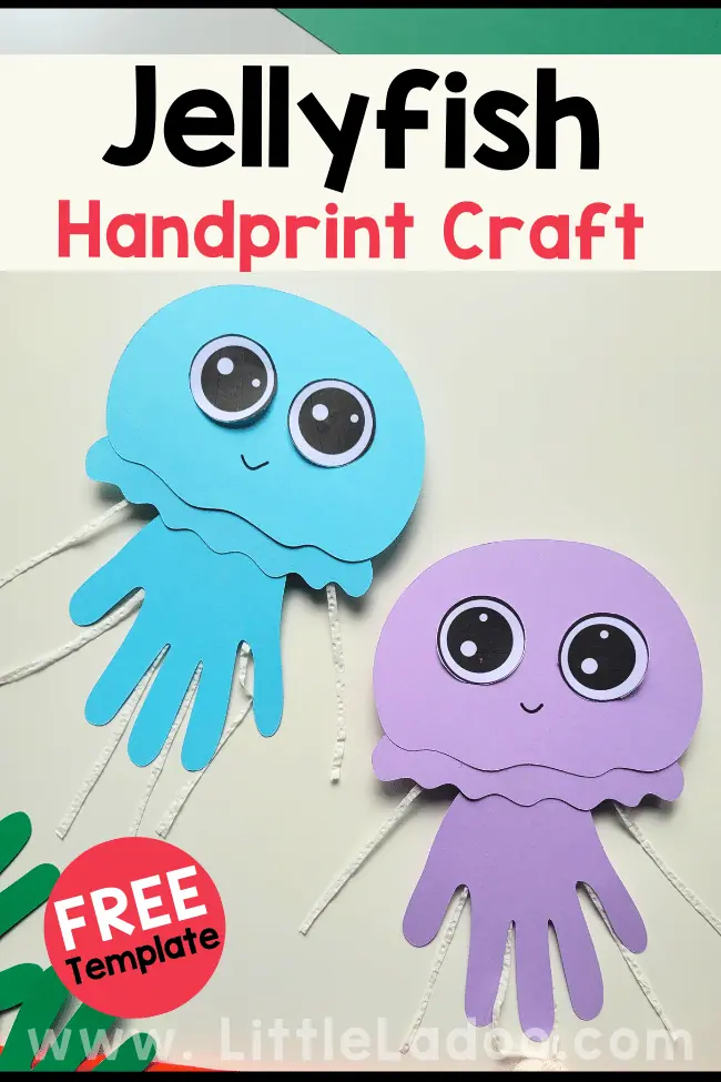 Handprint Jellyfish Craft {Free Template}