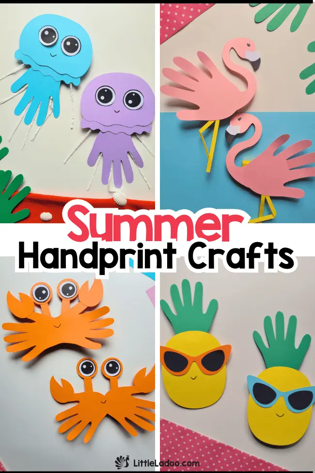 5 Summer Handprint Crafts {Free Templates for all}