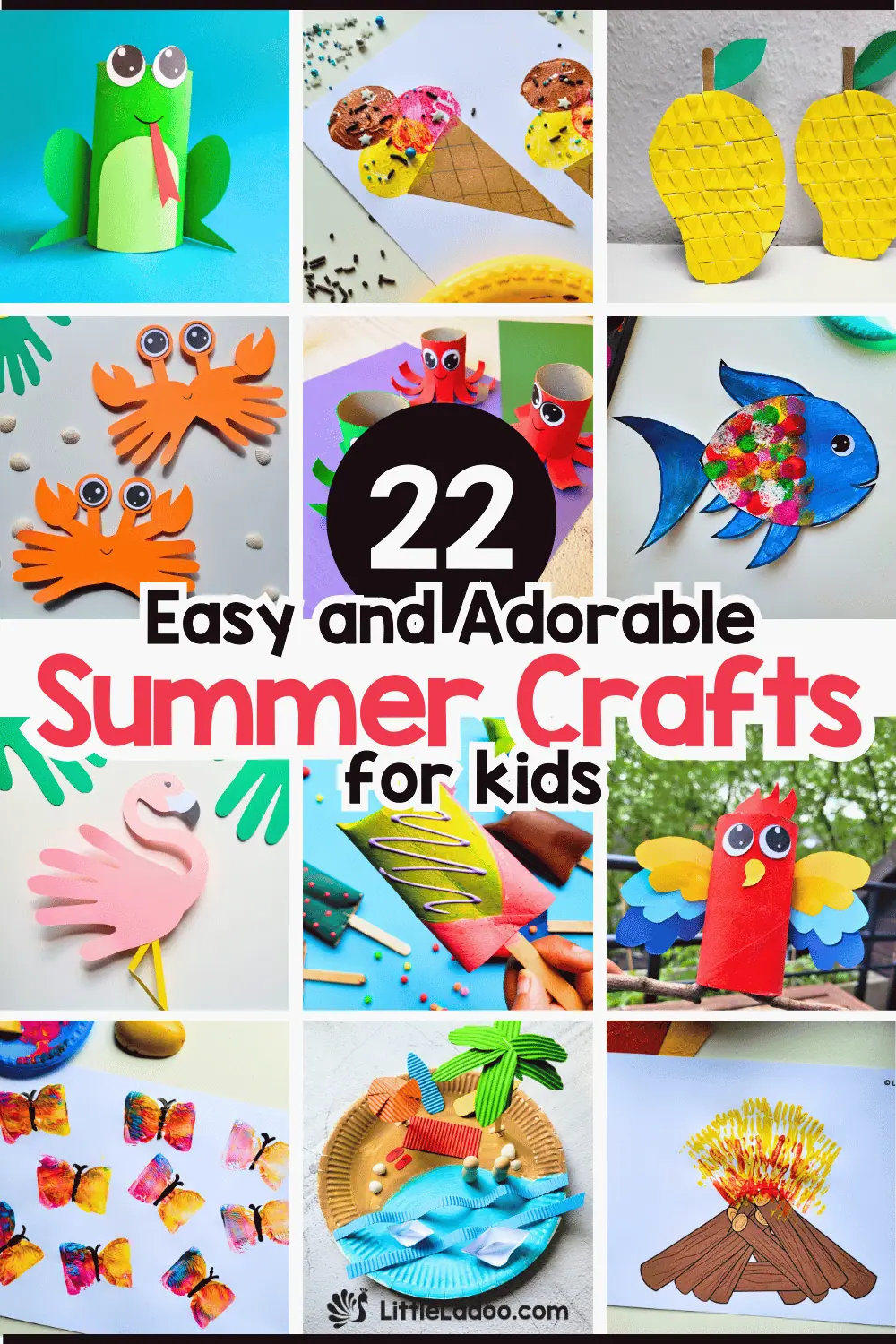 22 Easy Summer Crafts for kids