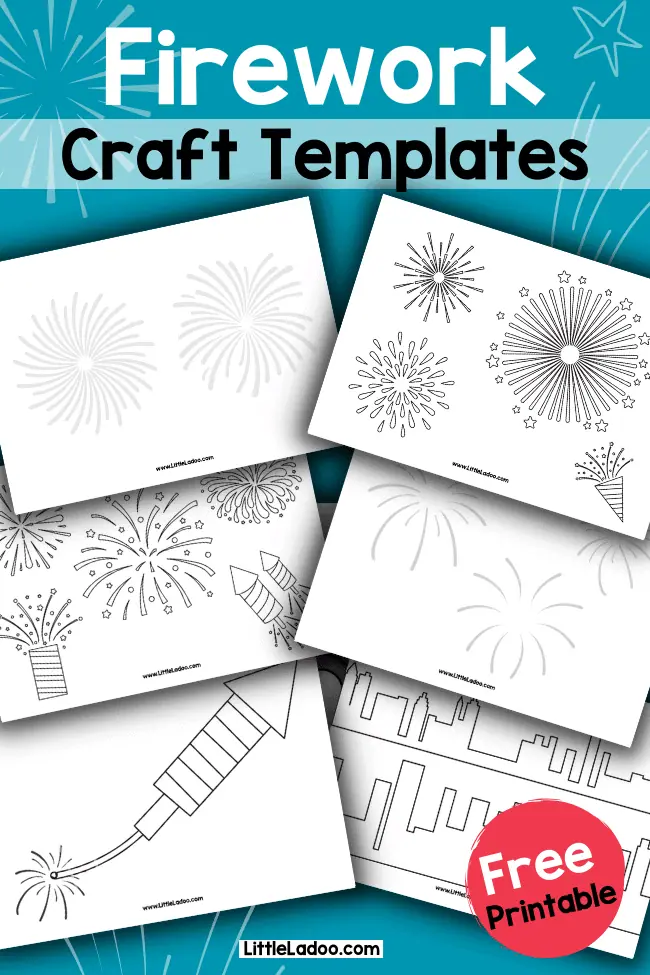 Firework Templates {Free Printable}