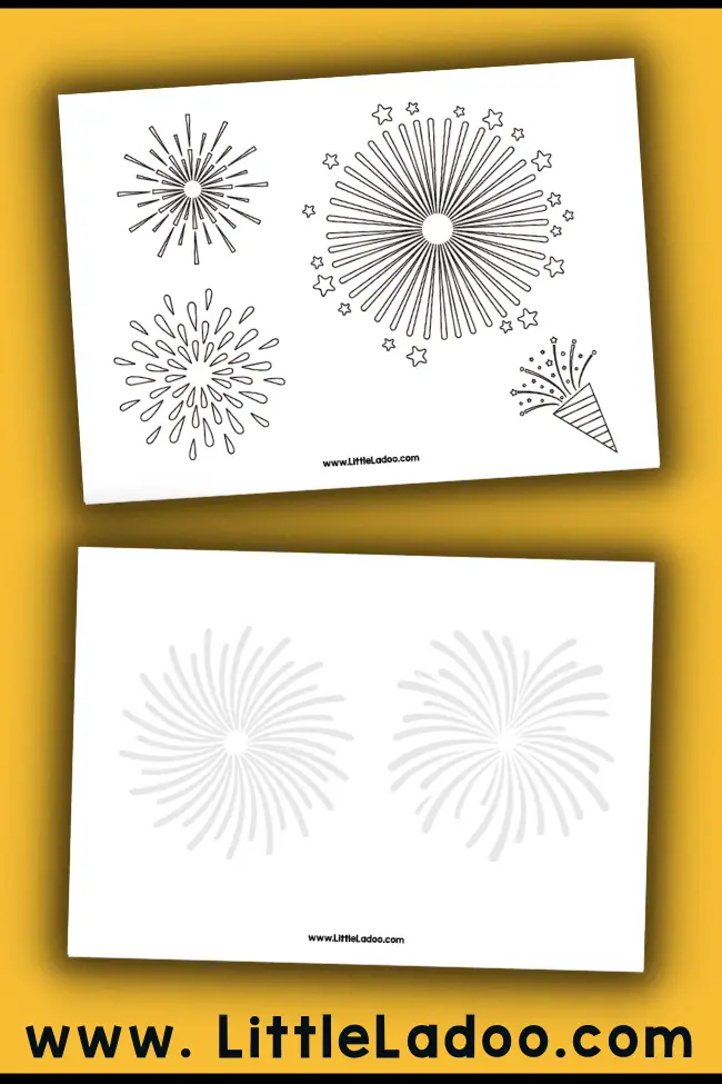 Firework Templates {Free Printable}