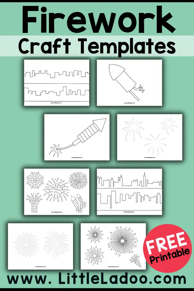 Firework Templates {Free Printable}