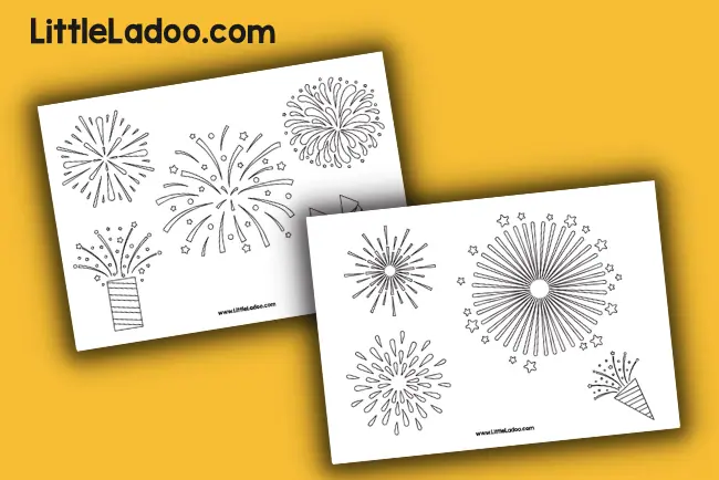 Firework Templates {Free Printable}
