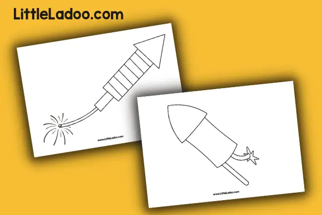 Firework Templates {Free Printable}