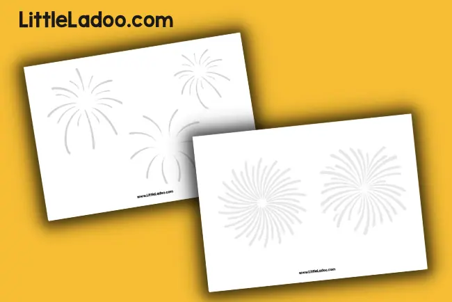 Firework Templates {Free Printable}