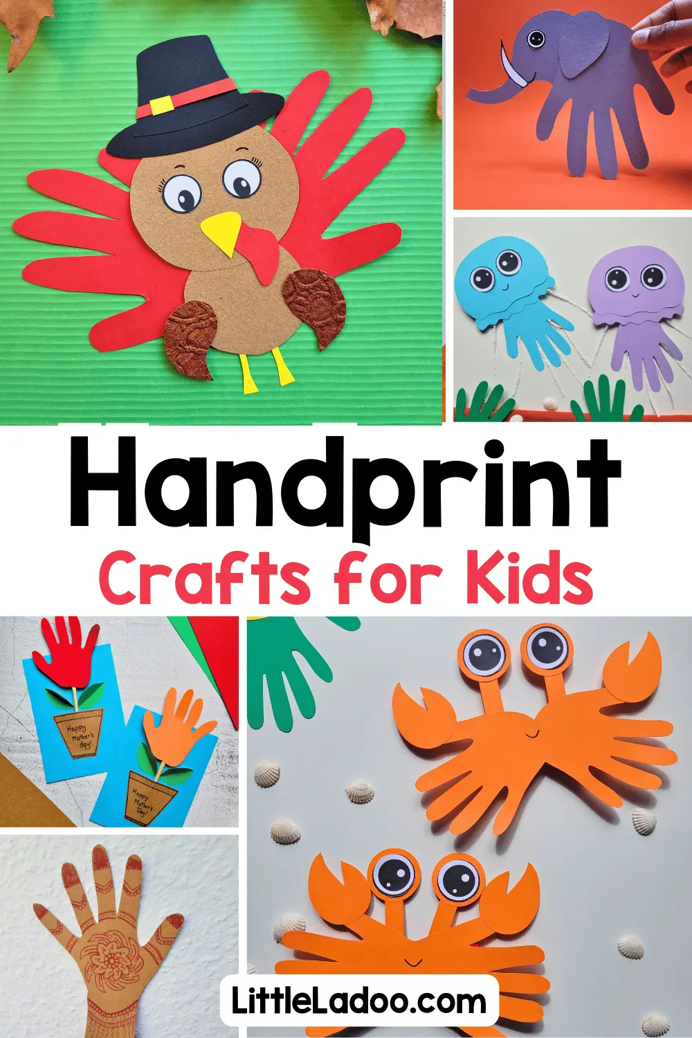 Handprint Crafts for Kids {Free Templates for all}