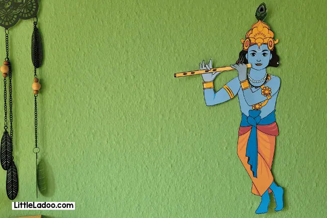 Lord Krishna Cut and Paste Craft