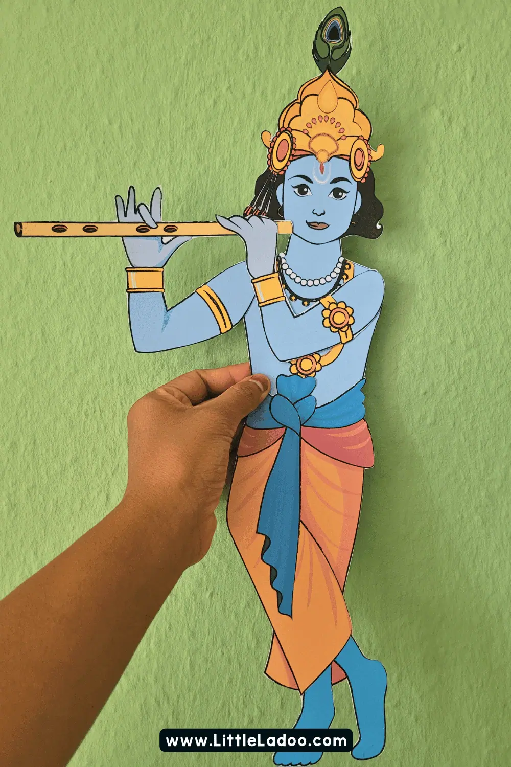 Lord Krishna Cut and Paste Craft