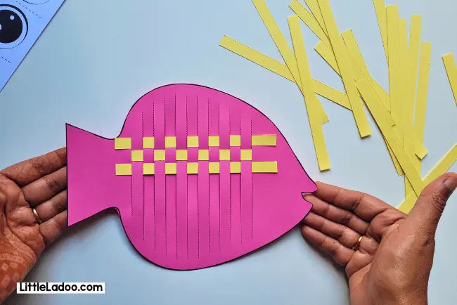 Paper Weaving Fish Craft {Free Template}