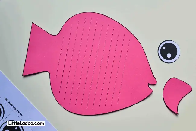 Paper Weaving Fish Craft {Free Template}