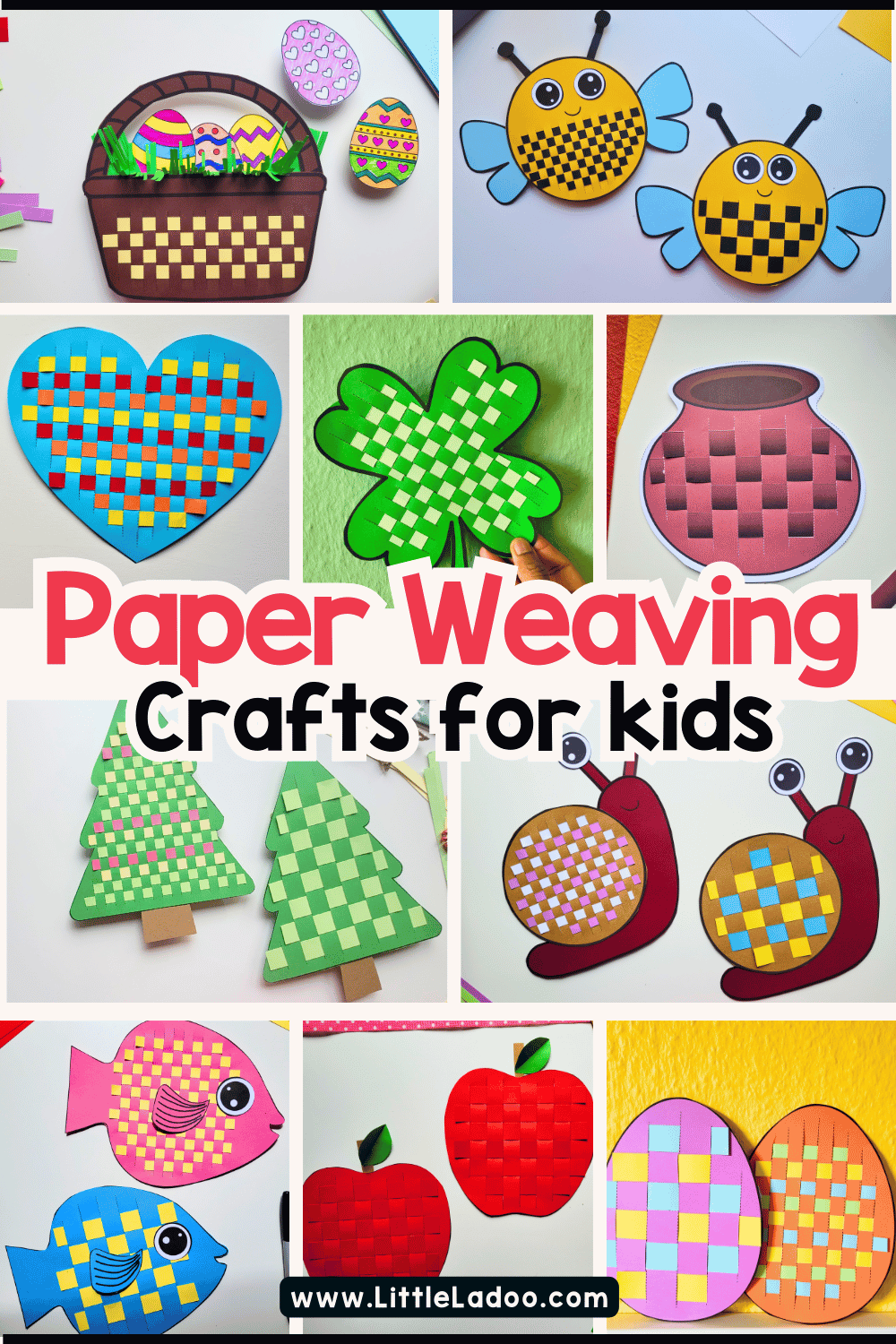 Paper Weaving Crafts for kids {Craft Templates for all}