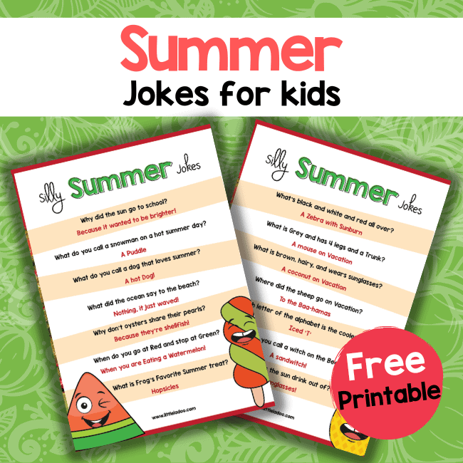 Summer Jokes for Kids {Free Printable}